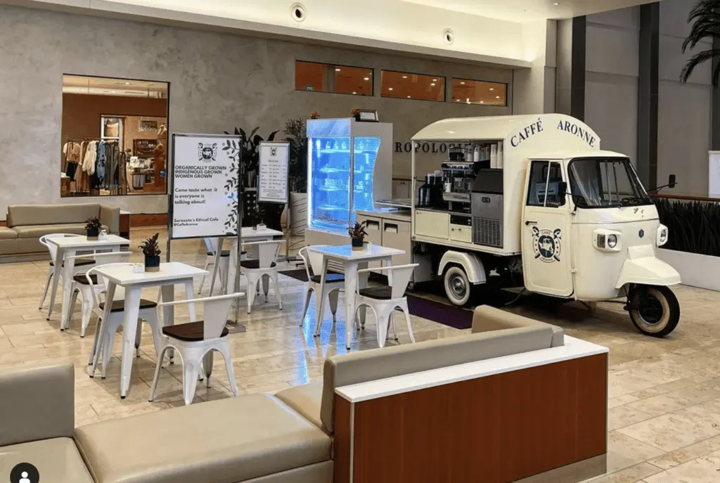 Piaggio Ape Coffee Cart